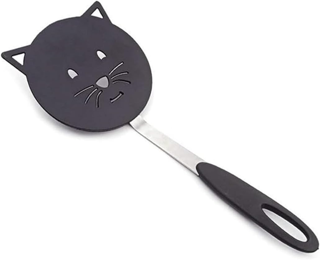 Amazon.com: AISIBO Cute Cat Shape Turner, Non Scratch Spatula, Kawaii ...