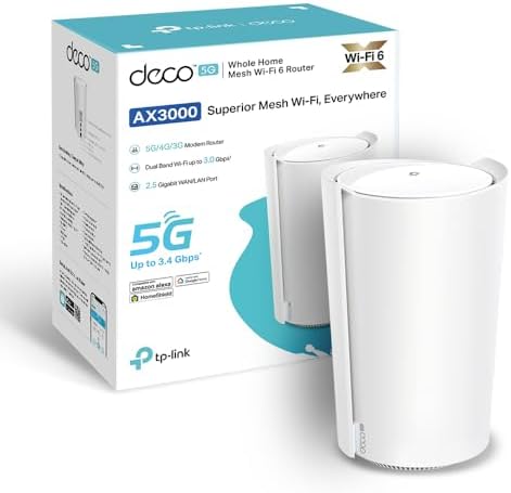 TP-Link Deco X3000-5G LTE WLAN Router, 5G Router SIM-Karte, 2,5-Gbit/s ...