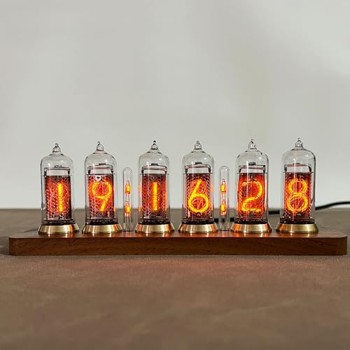 Amazon.com: TPHRAVAL Nixie Clock ex-USSR IN-14 Glow Tube Clock Solid ...