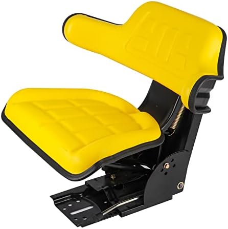 Amazon.com: Yellow Universal Adjustable Tractor Suspension Seat for John Deere 1020, 1530, 2020 ...