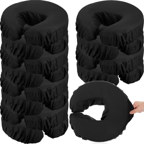 Amazon.com : 24 Pcs Face Cradle Covers for Massage Table Microfiber ...