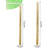 Homatz 5 Pack Wooden Tree Stakes 50mm, 1.5m Long Garden Stakes, Rounded ...