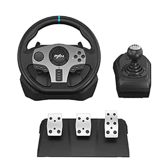 Amazon.com: PXN V9 Steering Wheel for PC, PS4, Xbox, Switch - Universal ...