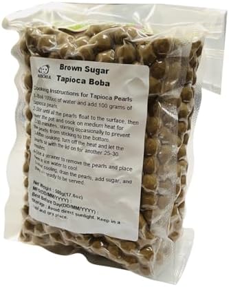 Amazon.com: Large Black Tapioca Boba Pearls for Bubble Tea, Tapioca ...
