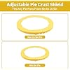 Amazon.com: HOHUIGO Silicone Pie Crust Shield, Heavy Duty Pie Crust ...