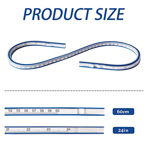 Vinyl Curve Ruler, 60cm French Flexible Curve Ruler Flexible Curve ...