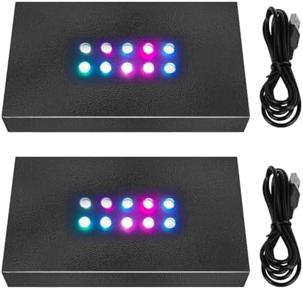 Amazon.com: 10 LED Lights Matte Black Base for Crystal 3D Glass Art ...