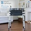 Amazon.com - Agrish Narrow Walkers for Small Spaces - Walker with 360 ...