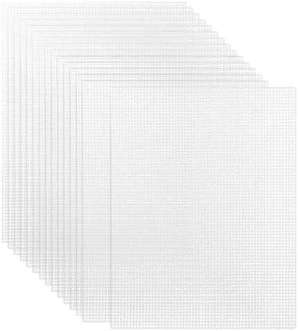 Amazon.com: Tosnail 20 Pack 7 Count Clear Plastic Mesh Canvas Sheets ...