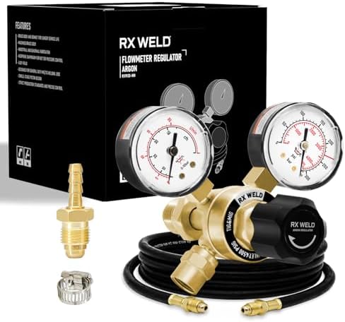 RX WELD Argon/CO2 Regulators Gauges Gas Welding, Regulator for MIG and ...