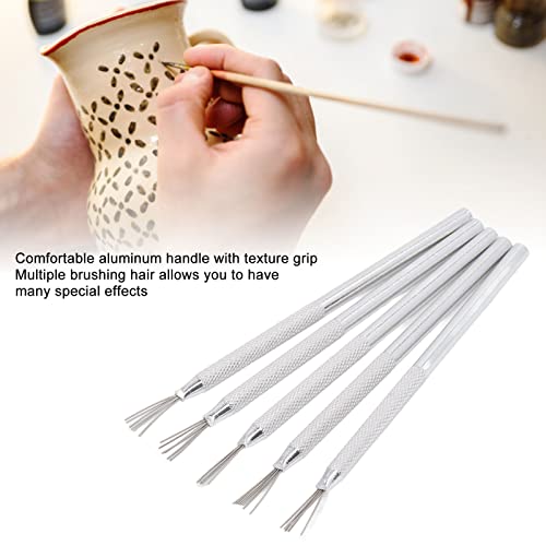 TOPINCN 5PCS Ceramic Detail Tools Feather Wire Texture Tool, Sculpting ...