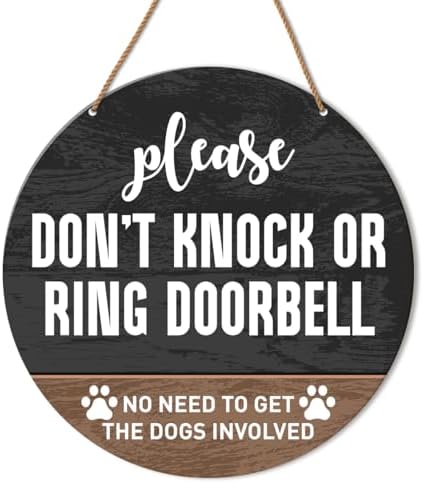 Amazon.com: Please Do Not Knock or Ring Doorbell Sign, Do Not Disturb ...