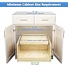 Amazon.com: LOVMOR Retractable Double-Drawer Pull Out Cabinet Organizer ...