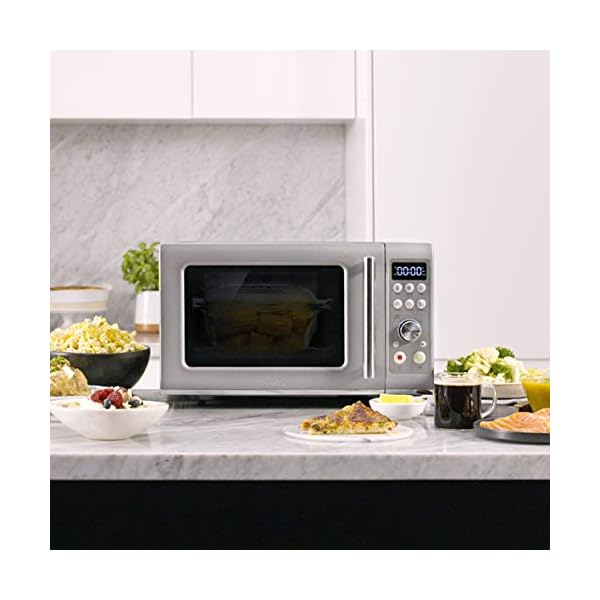 Breville BMO650SIL Compact Wave Soft Close Countertop Microwave Oven ...