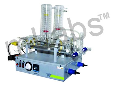 Double Stage All Glass Distillation Unit with Quartz Heating Tube ...