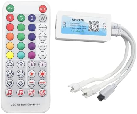 Amazon.com: SK6812-RGBW Music LED Controller Built-in Mic WS2814 TM1824 ...