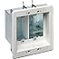 Hubbell-Raco NSAV62M Recessed Steel TV Box Wall Plate Kit, 2+ Gang ...
