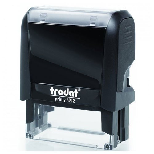 Trodat Self Inking Stamp 4912 Rubber Stamp, Blue Ink (Pack Of 5 ...