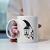 AYUEHBN Steinzeugtassen für Kaffee, Tee, Krähe Rabe Vogel Laterne ...