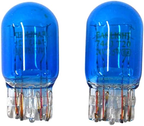 Amazon | ハロゲンバルブ T20 7443 ダブル球 24V 21/5W ウェッジ ダークブルー 入数：2個 AP-LL533-DBL ...