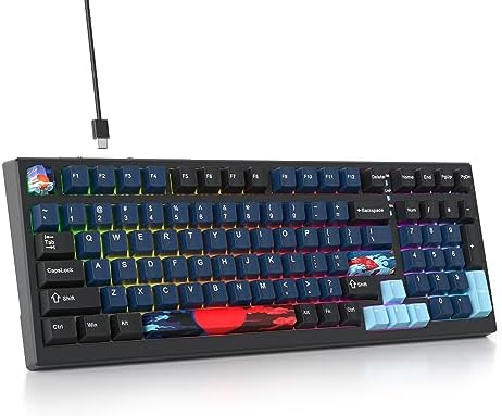 SOLIDEE 95% Mechanical Gaming Keyboard, Hot-swappable Keyboard with ...
