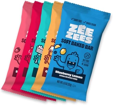 Amazon.com: Zee Zees Birthday Cake Soft Baked Snack Bars, 2.2 oz, 24 ...