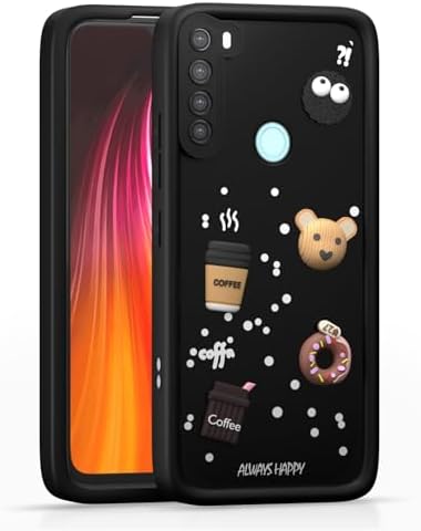 Pikkme Back Cover for Redmi Note 8 | Cute Fun Cartoon 3D Bear Silicone ...