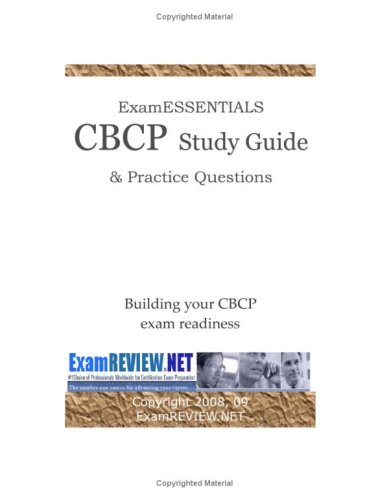 Buy ExamEssentials CBCP Practice Questions: Building Your CBCP Exam ...