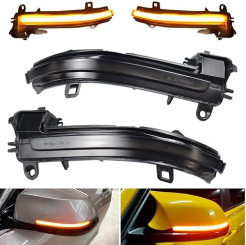 Amazon.com: Led Dynamic Turn Signal Light Sequential Side Mirror Lamp Aseembly for Bmw 1 2 3 4 ...