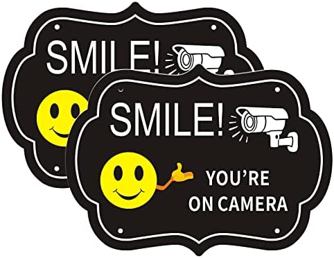 Amazon.com: Smile Your on Camera Signs, Video Surveillance Signs ...