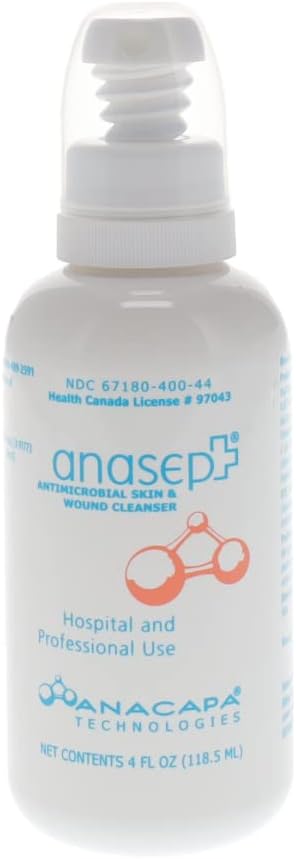 Amazon.com: Anasept-Antimicrobial Skin and Wound Cleanser, 4 oz Bottle ...