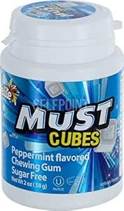 Elite Must Peppermint Chewing Gum - Sugar Free (xylitol) - 28 Cubes ...