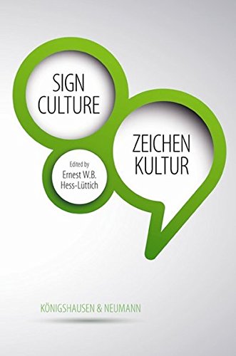 Amazon.com: Sign Culture Zeichen Kultur: 9783826050671: Books
