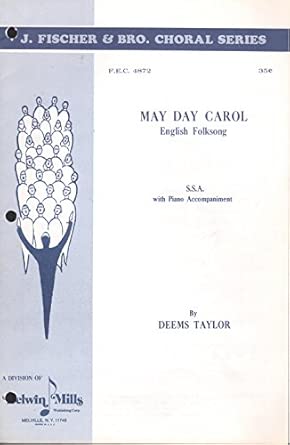May Day Carol (English Folksong) (J. Fischer & Bro. Choral Series ...