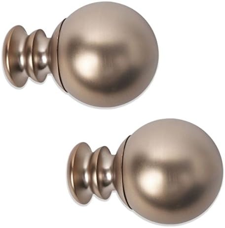 Amazon.com: Cambria Classic Paragon Finials in Warm Gold (Set of 2 ...