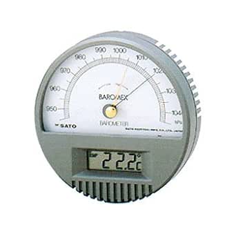 Amazon.co.jp: 佐藤計量器(SATO) バロメックス気圧計 （温度計付） 7612-00 : ホーム＆キッチン