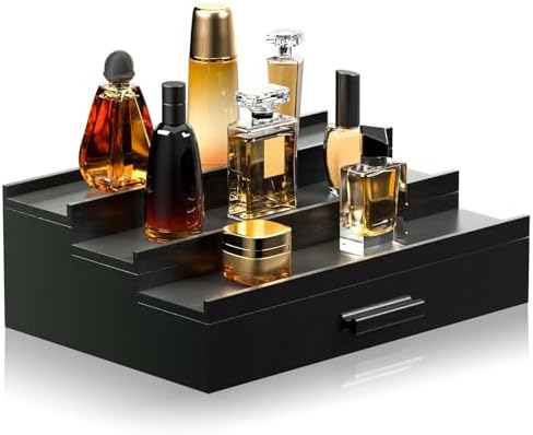 Amazon.com: Sephyroth Wooden Cologne Organizer for Men 3 Tier of ...