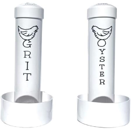 Amazon.com : Chicken Oyster Shell Feeder and Grit Feeder Combo : Patio ...