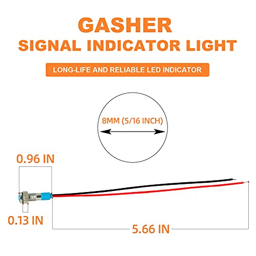 Snapklik.com : GASHER 12V/24V/110V 20mA Energy Saving Indicator Light ...