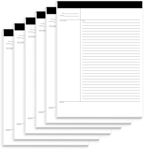 Amazon.com : Yeaqee 50 Pack 4" x 6" Legal Pads White Writing Notepad ...