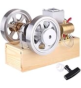 Amazon.com: Steam Engine Model with Boiler DIY Kit, SE-01 Full Metal ...