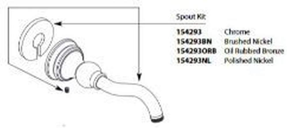 Moen 154293 Spout kit, Chrome - Faucet Spouts And Kits - Amazon.com