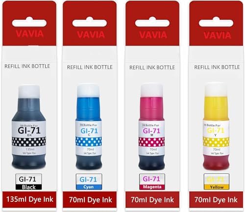 VAVIA GI71 Ink for Canon Pixma G1020, G2020, G2021, G2060, G3020, G3060 ...