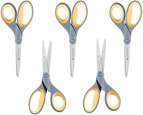 Amazon.com: Westcott Titanium Bonded Scissors, Soft Handle, 8 ...
