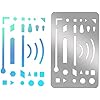 Amazon.com : 4 Pieces Eraser Shield Eraser Template Stainless Steel ...