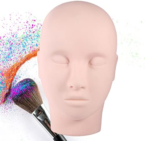Amazon.com: Mannequin Training Head Model Soft Silicone Massage Makeup ...