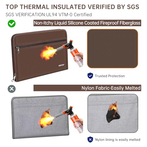 Snapklik.com : ENGPOW Accordion File Organizer,Fireproof 13 Pockets Expanding File Folder ...