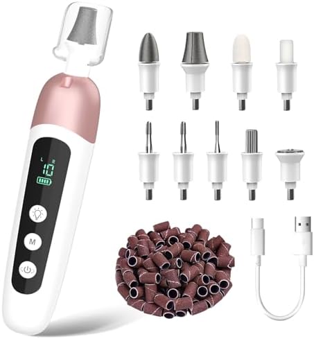 Amazon.com: Electric Nail File Set, 9 in 1 Professional Manicure and ...