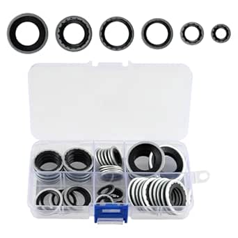 Amazon.com: CARBBIA 45PCS AC O Ring Kit Seal Gasket Washer Rubber ...