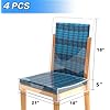 Amazon.com: Cosmos 4 Pcs Plastic Chair Covers Waterproof Dining Chair ...